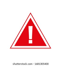 Stop Warning Icon Vector Illustration Flat Stock Vector (Royalty Free ...