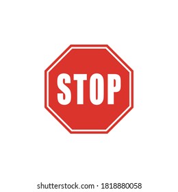 Stop Warning Sign Signs Vector Isolated Stock Vector (Royalty Free ...