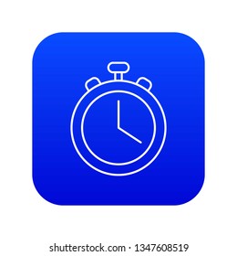 Stopwatch Icon Blue Vector Isolated On Stock Vector (Royalty Free ...