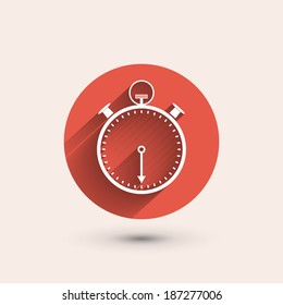 Stopwatch Minimal Icon Stock Vector (Royalty Free) 187277006 | Shutterstock