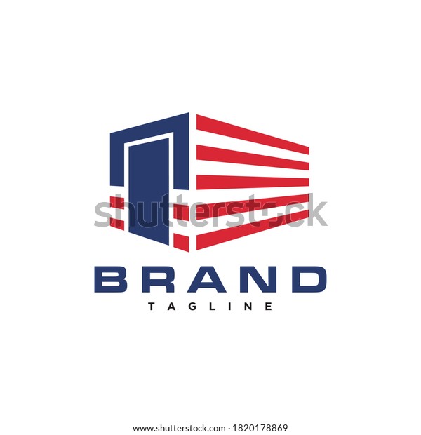 Storage Center Warehouse Logo Design Stock Vector (Royalty Free) 1820178869