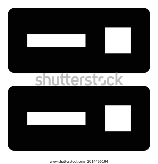 Storage Icon On White Background Stock Vector (Royalty Free) 2014465184 ...