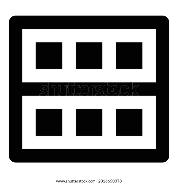 Storage Icon On White Background Stock Vector (Royalty Free) 2016650378 ...