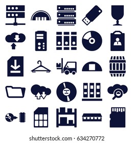 Storage Icons Set Set 25 Storage Stock Vector (Royalty Free) 634270772 ...