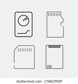 Storage Media Devices Vector Icon Stock Vector (Royalty Free ...