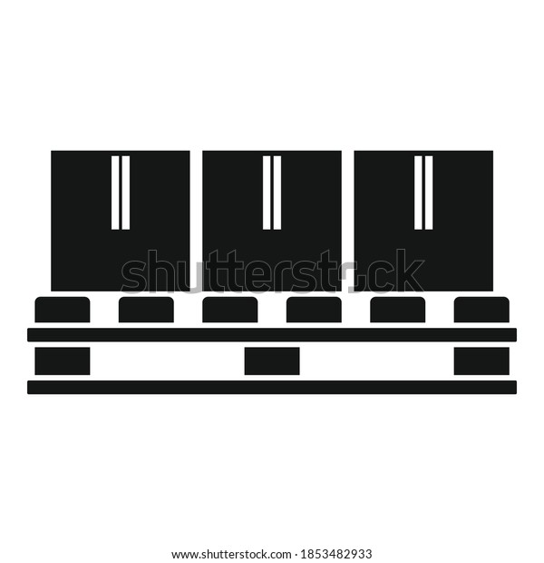 Storage Parcel Pallet Icon Simple Illustration Stock Vector (Royalty ...
