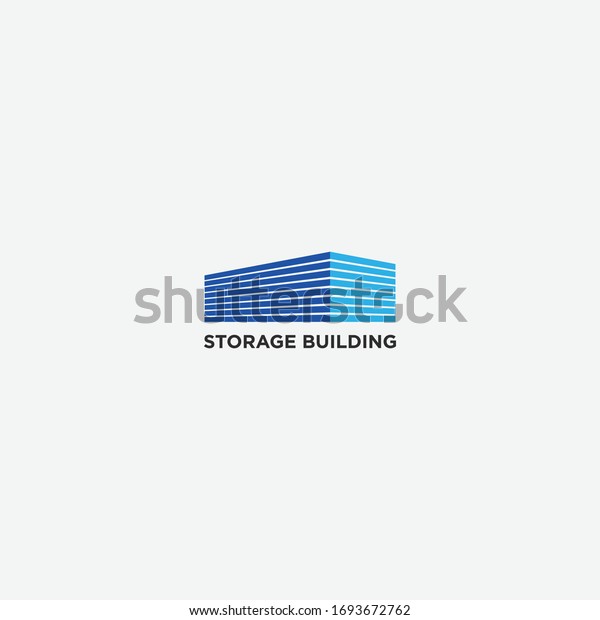 Storage Warehouse Building Modern Logo Icon Stock Vector (Royalty Free ...