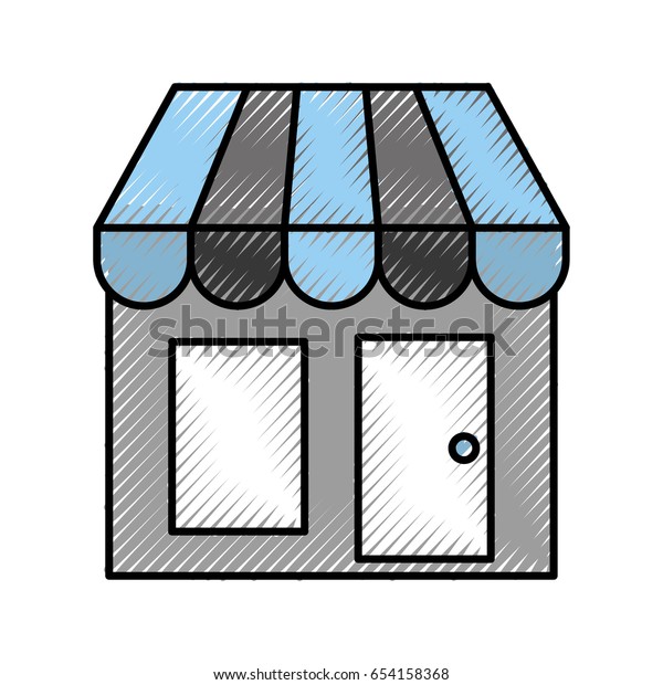 Store Building Front Icon Stock Vector (Royalty Free) 654158368 ...