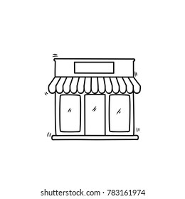 1,042 Retail buildings line drawing Images, Stock Photos & Vectors ...