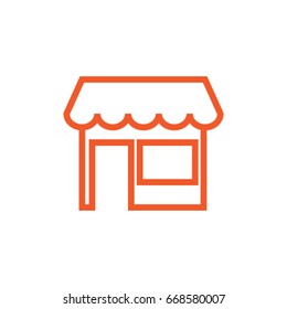 Store Front Icon Stock Vector (Royalty Free) 668580007 | Shutterstock