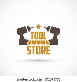 Store Hardware Logo Isolated On White Stock Vector (Royalty Free ...