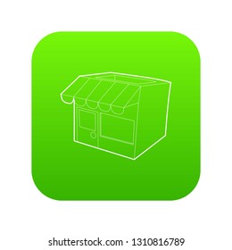 Store Icon Green Vector Isolated On Stock Vector (Royalty Free ...
