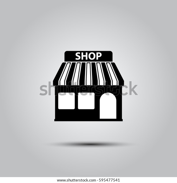 Store Icon Modern Flat Design On Stock Vector (Royalty Free) 595477541 ...