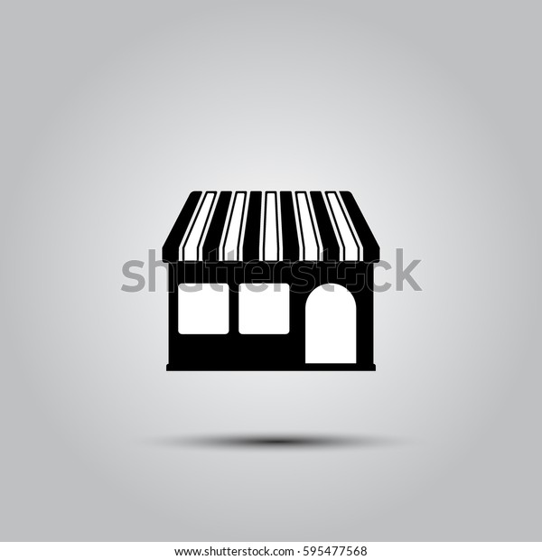 Store Icon Modern Flat Design On Stock Vector (Royalty Free) 595477568 ...