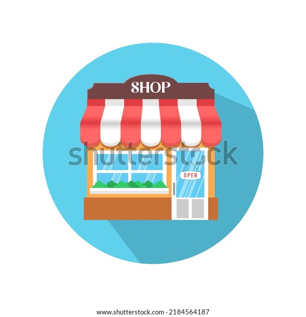 Store Icon Shop Icon Flat Design Stock Vector (Royalty Free) 2184564187 ...