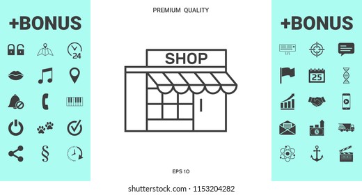 Store Icon Symbol Stock Vector (Royalty Free) 1153204282 | Shutterstock
