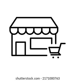 Store Icon Template Color Editable Store Stock Vector (Royalty Free ...