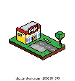 Store Isometric Pixel Art Style Stock Vector (Royalty Free) 2005304393 ...