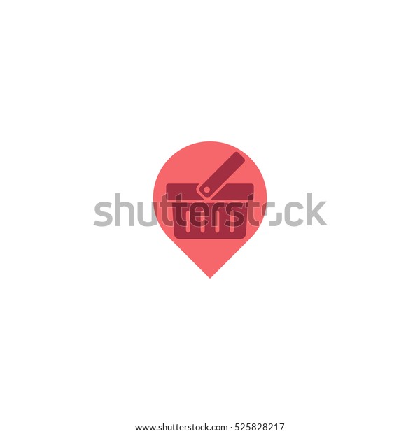 Store Pin Point Location Logo Design Stock Vector (Royalty Free ...