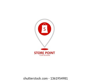 Store Point Logo Design Stock Vector (Royalty Free) 1361954981 ...