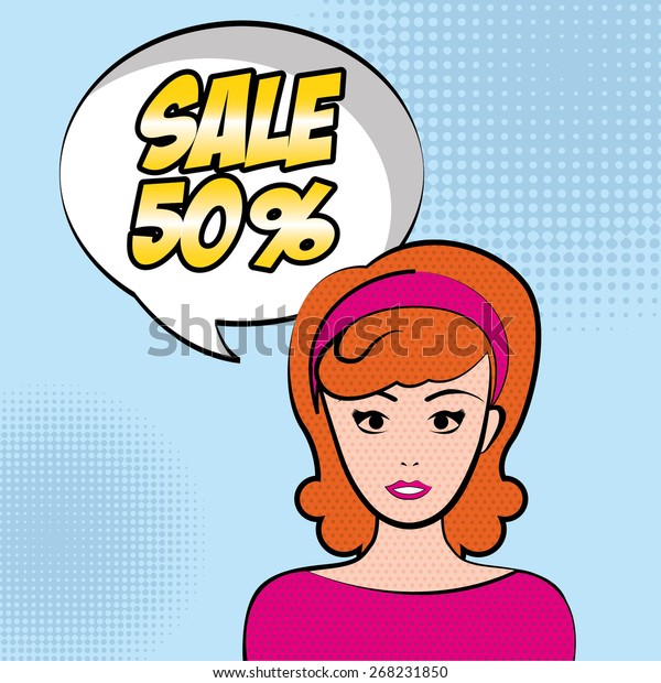 Store Pop Art Label Design Vector Stock Vector (Royalty Free) 268231850 ...
