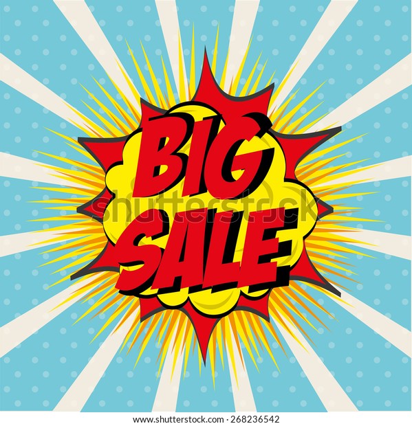 Store Pop Art Label Design Vector Stock Vector (Royalty Free) 268236542 ...