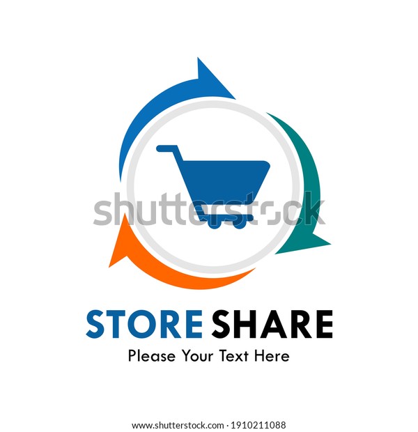 Store Share Logo Template Illustration Stock Vector (Royalty Free ...