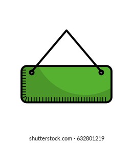 Green Hanging Sign On Red Background Stock Vector (Royalty Free) 118695532