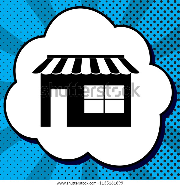 Store Sign Illustration Vector Black Icon Stock Vector (Royalty Free ...