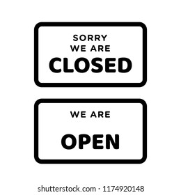Cute Open Closed Sign Kids Clothes Stock Vector (Royalty Free ...