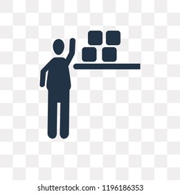 Storekeeper Vector Icon Isolated On Transparent Stock Vector (Royalty ...