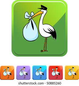 Stork Delivery Stock Vector (Royalty Free) 50885260