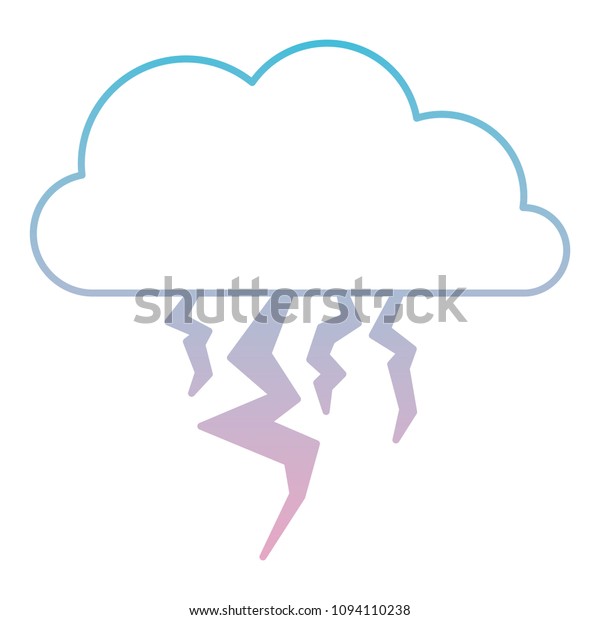 Storm Electric Natural Disaster Stock Vector (Royalty Free) 1094110238 ...