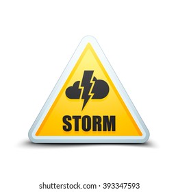 Storm Hazard Sign Stock Vector (Royalty Free) 393347725 | Shutterstock