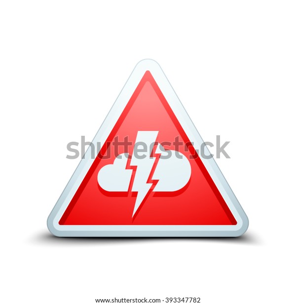Storm Hazard Sign Stock Vector (Royalty Free) 393347782 | Shutterstock