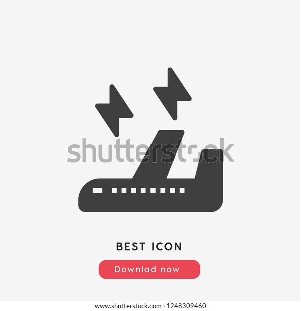 Storm Icon Vector Stormy Symbol Plane Stock Vector (Royalty Free ...