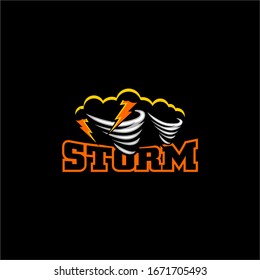 Storm Logo Vector Template Stock Image Stock Vector (Royalty Free ...