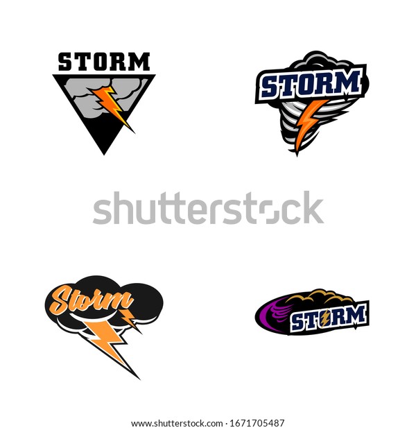 Storm Logo Vector Template Stock Image Stock Vector (Royalty Free ...