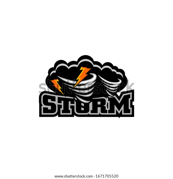 Storm Logo Vector Template Stock Image Stock Vector (Royalty Free ...