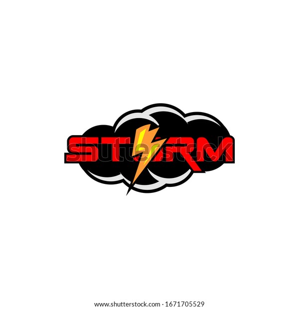 Storm Logo Vector Template Stock Image Stock Vector (Royalty Free ...
