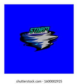 Storm Mascot Logo Initial Concept Stock Vector (Royalty Free) 1600002925