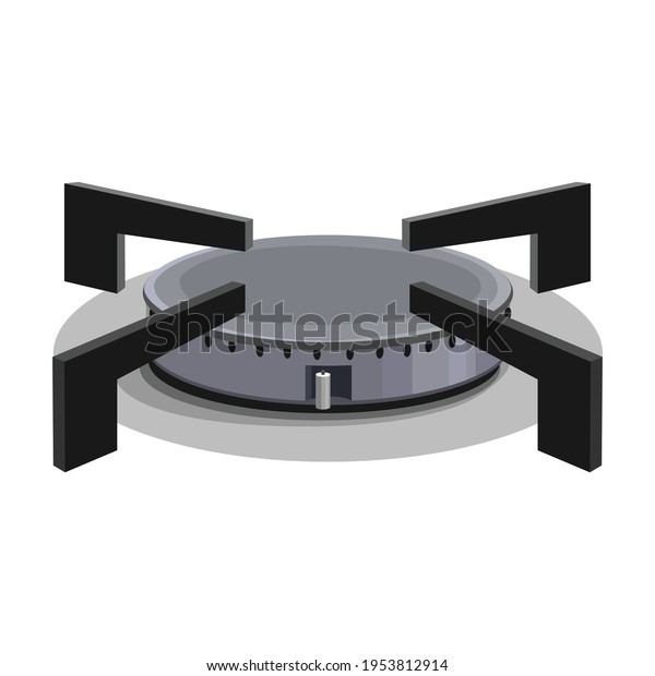 Stove Burner Vector Cartoon Icon Vector Stock Vector (Royalty Free ...