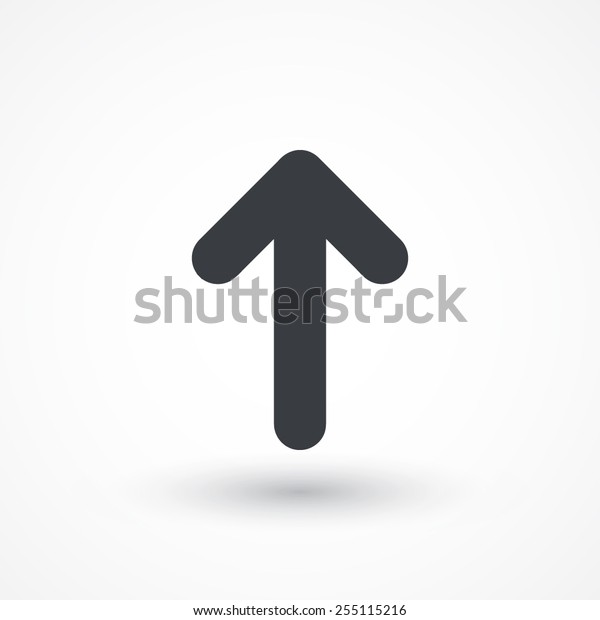 Straight Arrow Icon Stock Vector (Royalty Free) 255115216 | Shutterstock