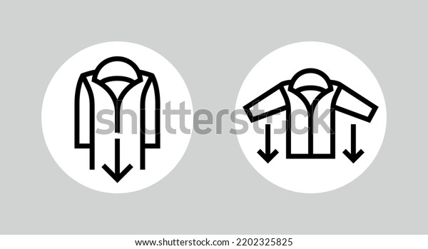 Straight Fit Icon Pictogram Web Marketplace Stock Vector (Royalty Free ...