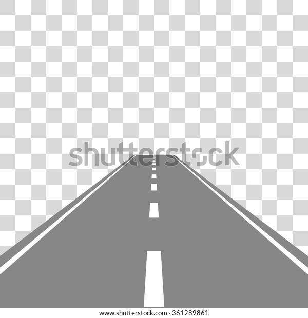 Straight Road Icon Way Isolated Vector Stock-vektor (royaltyfri ...