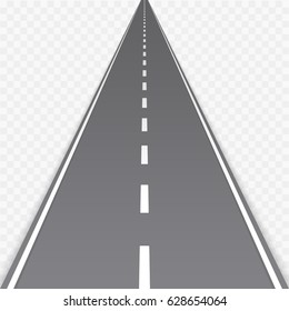 Road On Transparent Background Road Markings: เวกเตอร์สต็อก (ปลอดค่า ...