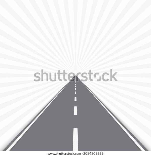 Straight Road Markings Isolated On Transparent Stock Vector (Royalty ...
