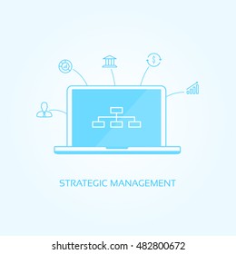 Strategic Management Icons Stock Vector (Royalty Free) 482800672 ...