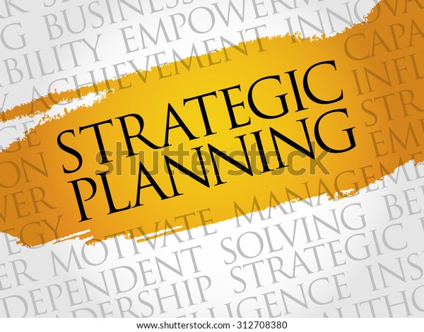 Strategic Planning Word Cloud Business Concept Stock Vector (Royalty ...