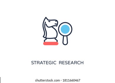 Strategic Research Icon Vector Logotype Stock Vector (Royalty Free ...